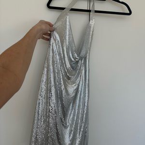 Dresses | New Chainmail Silver Open Back Dress | Poshmark